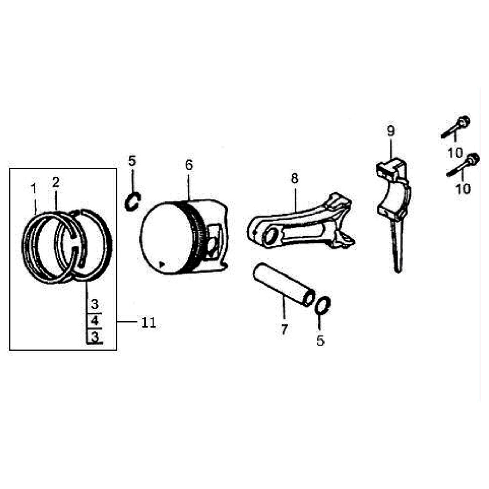 GX390 Piston & Rod – Proven Part
