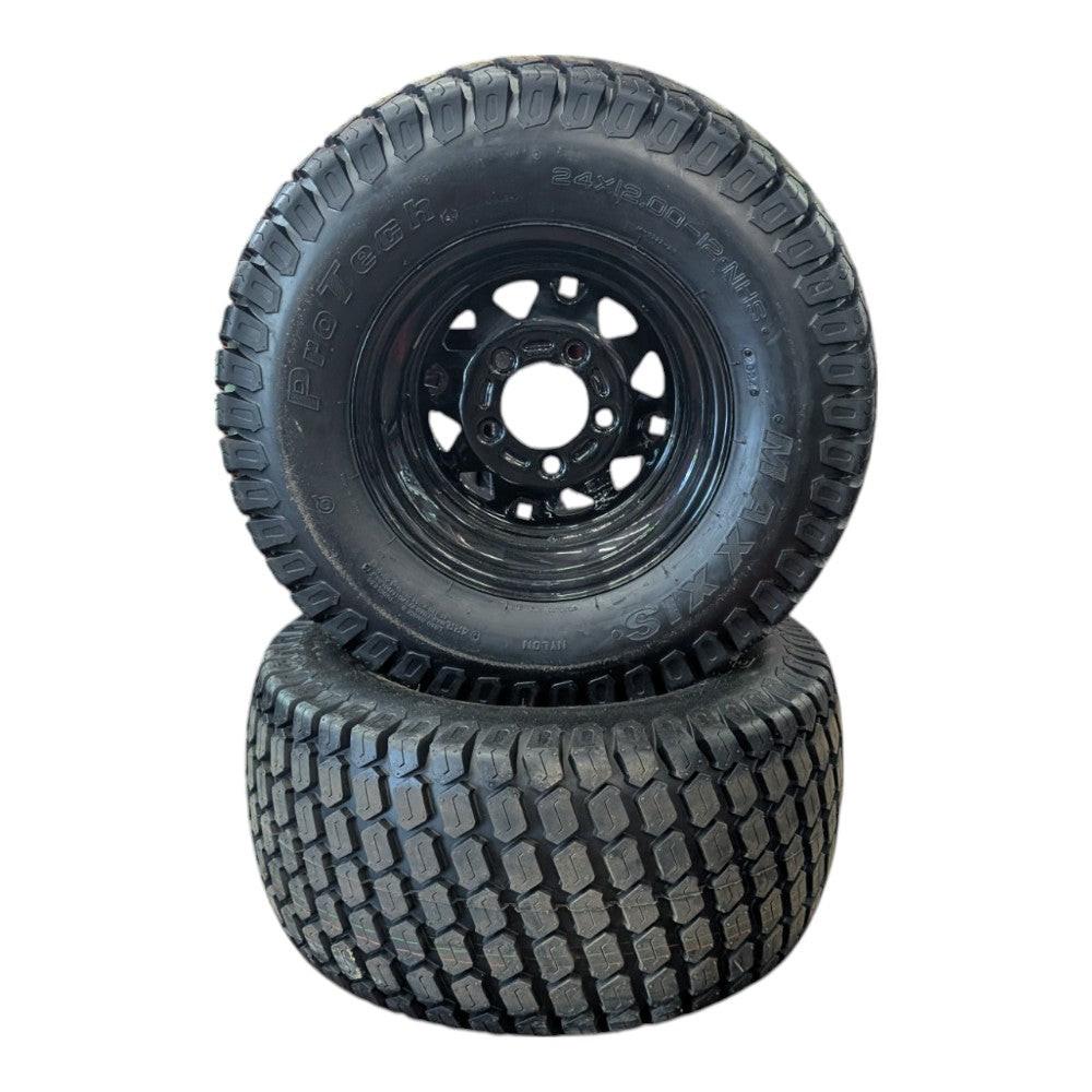 (2) Genuine Wright Wheel Assemblies 72460036 Fit 48", 52", 61" Stander ...