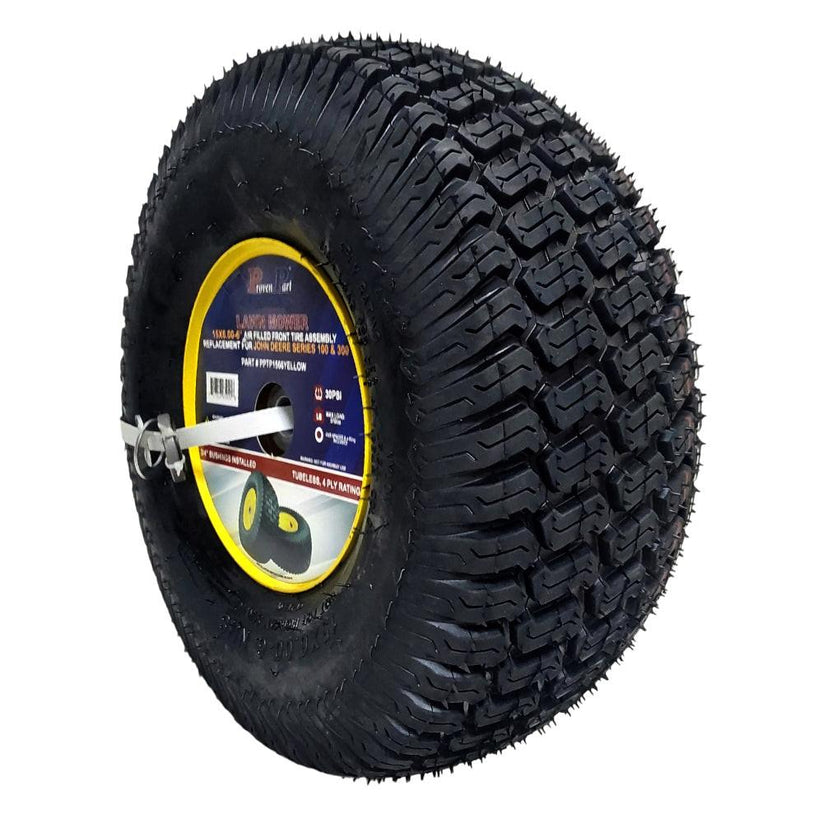 Proven Part Front Tire and Rim 15x6-6 For John Deere D105, D110, D120 ...